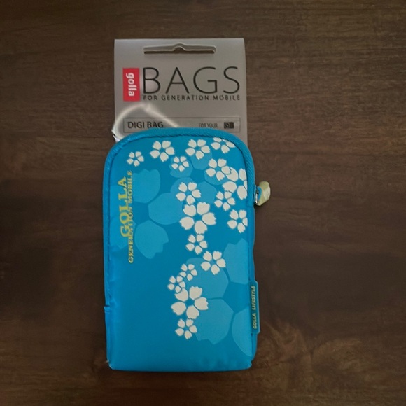 Accessories | Golla Blue Floral Digi Bag | Poshmark
